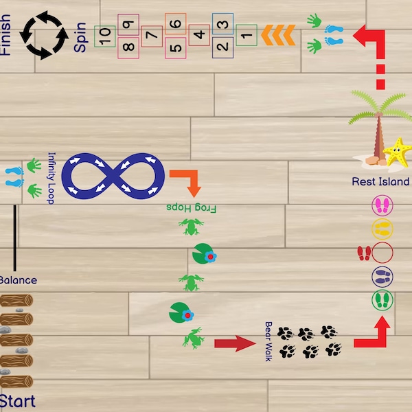 Sensory Path SVG Instant Download, Follow the Shapes Sensory Pathway ...