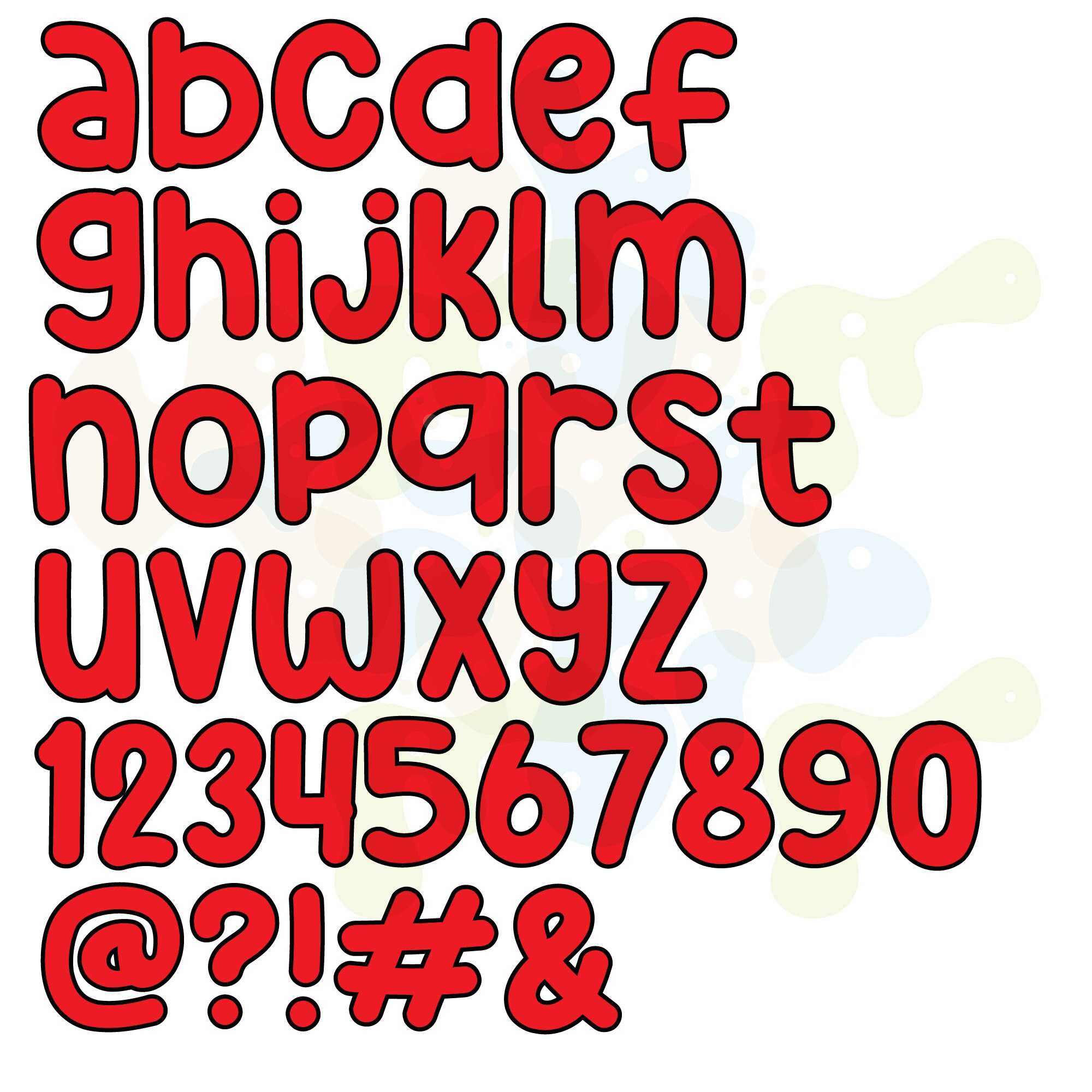 School Letters & Numbers PNG, Back to School PNG Letters, School ...