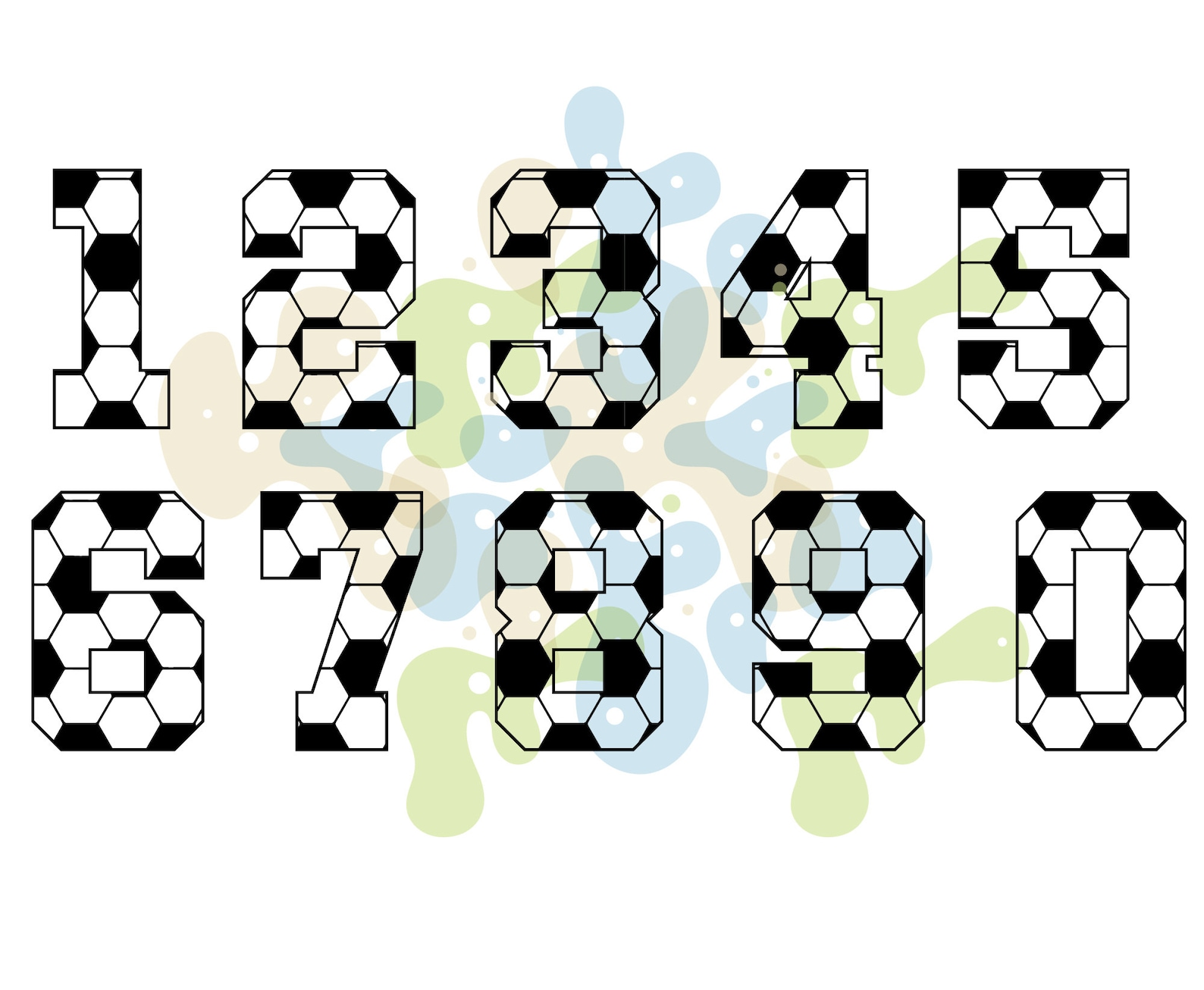Soccer Numbers Svg, Soccer Font Alphabet, Football Font, Sports Font ...