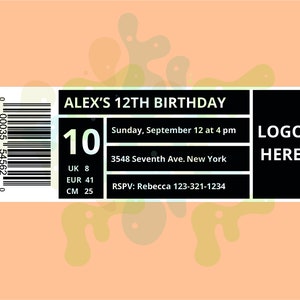 Editable Shoe Box Label Template, PDF, Printable, Shoe Box Label PDF ...