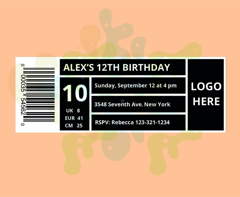 Editable Shoe Box Label Template, PDF, Printable, Shoe Box Label PDF ...