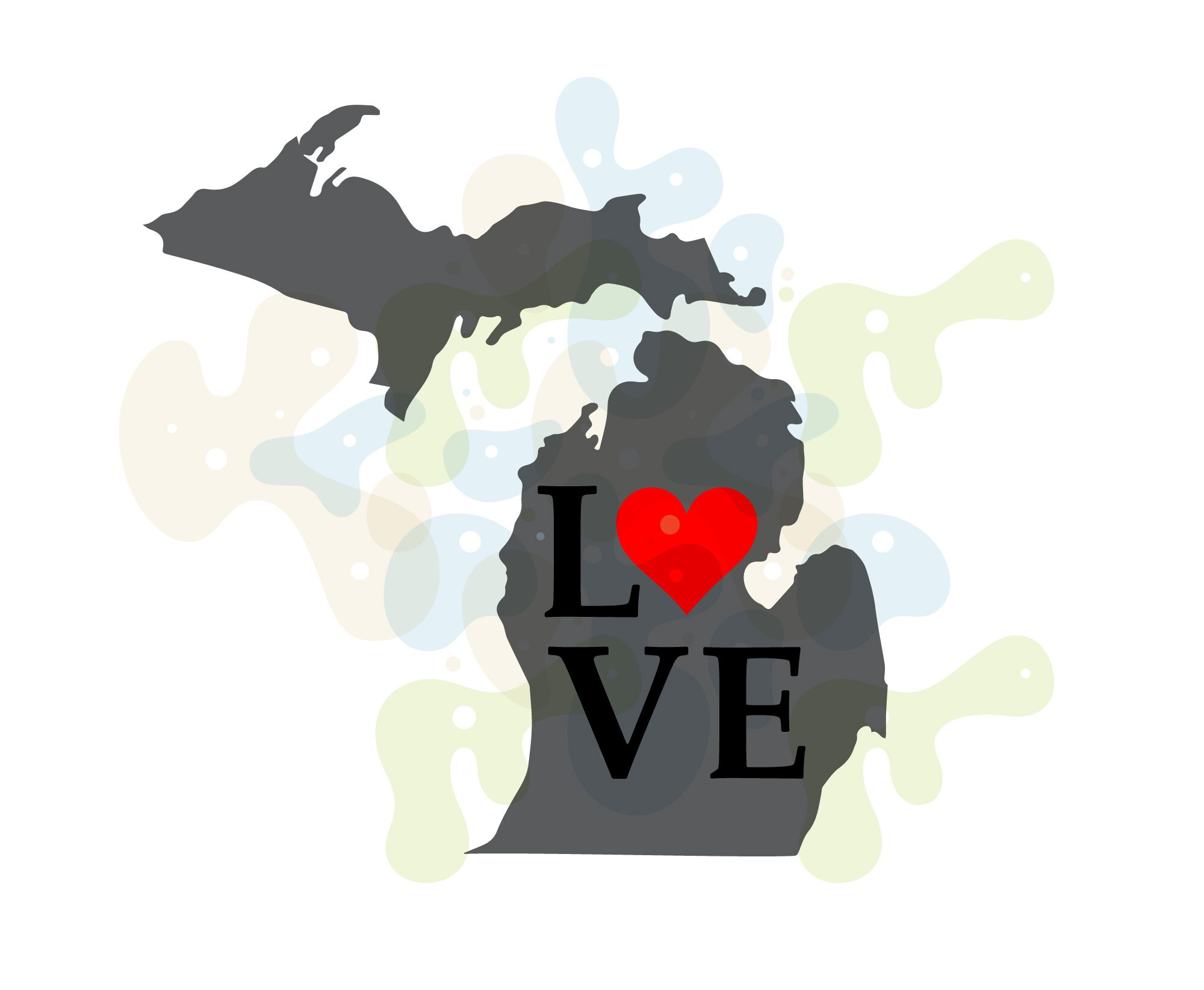 Michigan State Svg Michigan Bundle Michigan Silhouette - Etsy