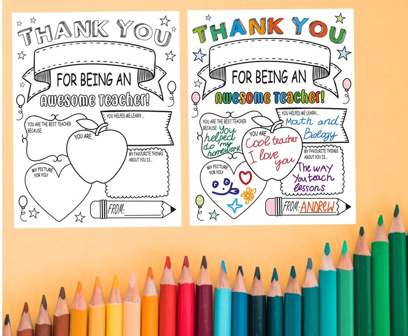 Teacher Appreciation Printable Teacher Appreciation Week Gift Thank You ...