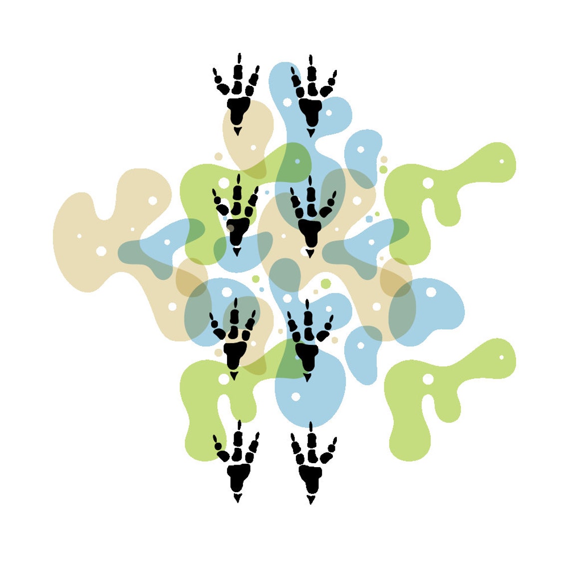 Dinosaur Walk Svg, Sensory Path Svg Bundle, Sensory Pathway, Sensory ...