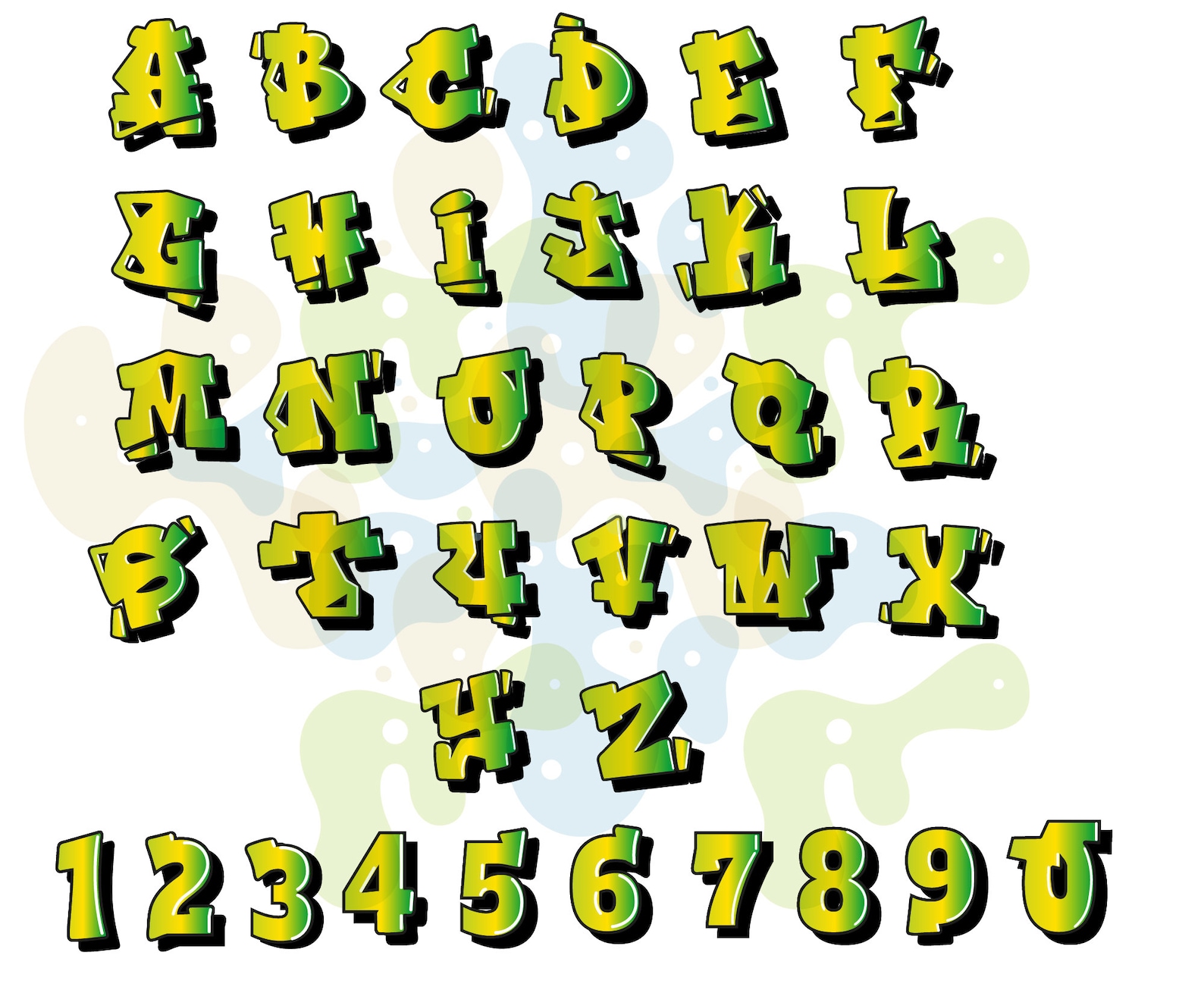 Graffiti Svg, Colorful Graffiti Alphabet, Graffiti Letters Svg, Street ...