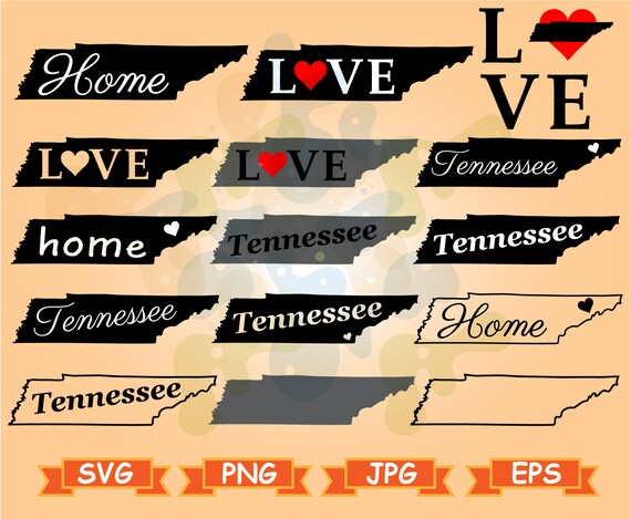 Tennessee state svg Tennessee svg Tennessee state svg | Etsy