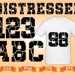 Distressed Font Svg Grunge Font Svg Distressed Letters Svg Distressed ...