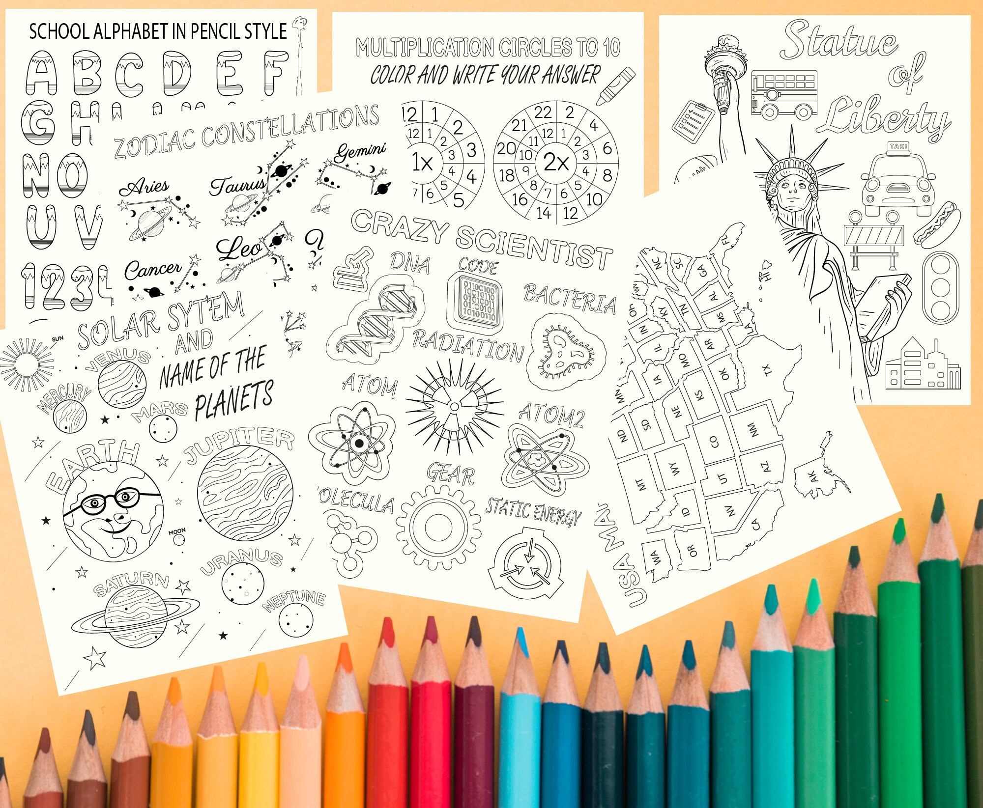 Coloring Svg, Coloring Png Jpg Pdf, Coloring Interactive and Memory ...