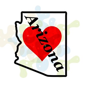 Arizona State Svg Arizona Svg Arizona Silhouette Svg Arizona Vector ...