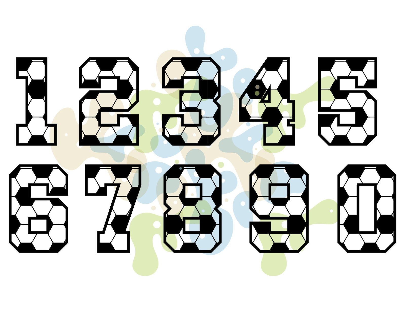 Soccer Numbers Svg, Soccer Font Alphabet, Football Font, Sports Font ...