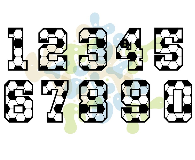 Soccer Numbers Svg, Soccer Font Alphabet, Football Font, Sports Font ...