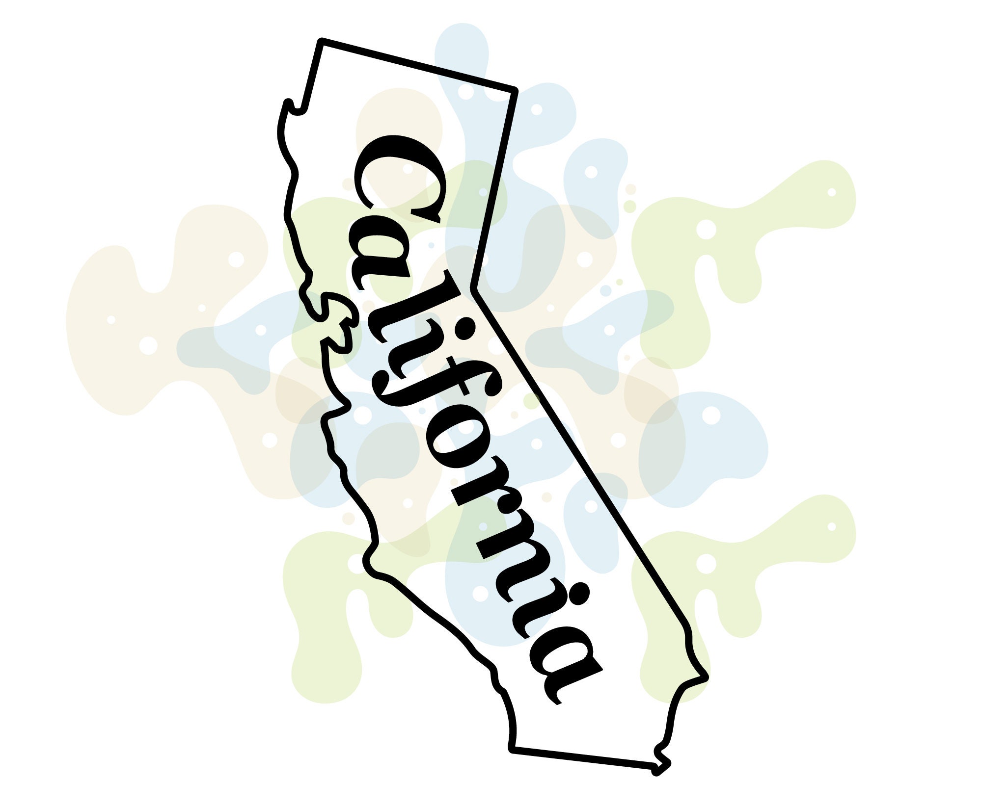 California State Svg, California Svg, California Silhouette, California ...