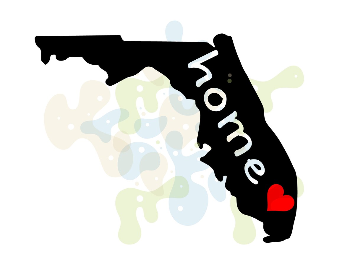 Florida State Svg Florida Svg Florida Silhouette Svg Florida - Etsy