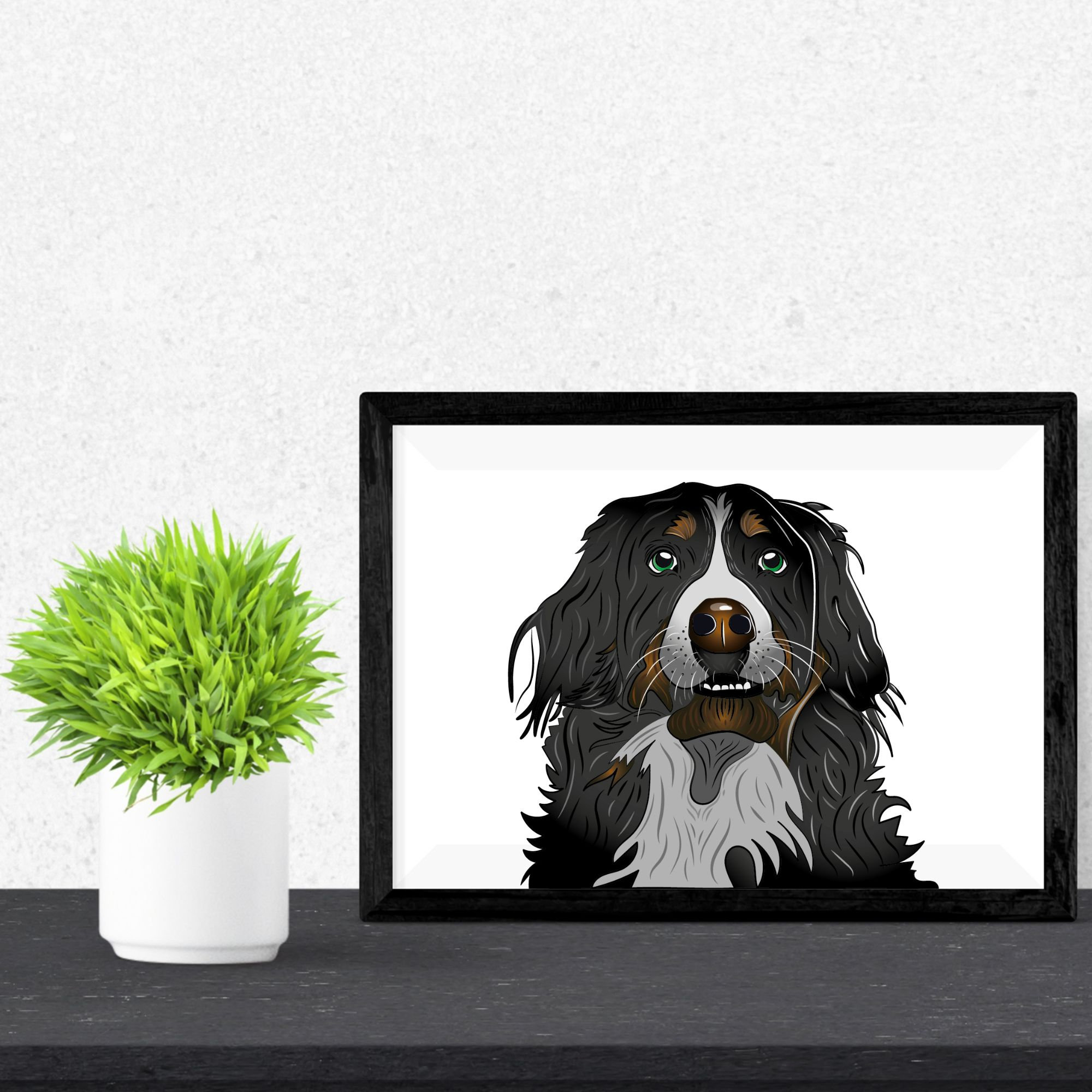 Custom Cartoon Pet Portrait, Cat & Dog Portrait From Photo, Pet Cartoon ...
