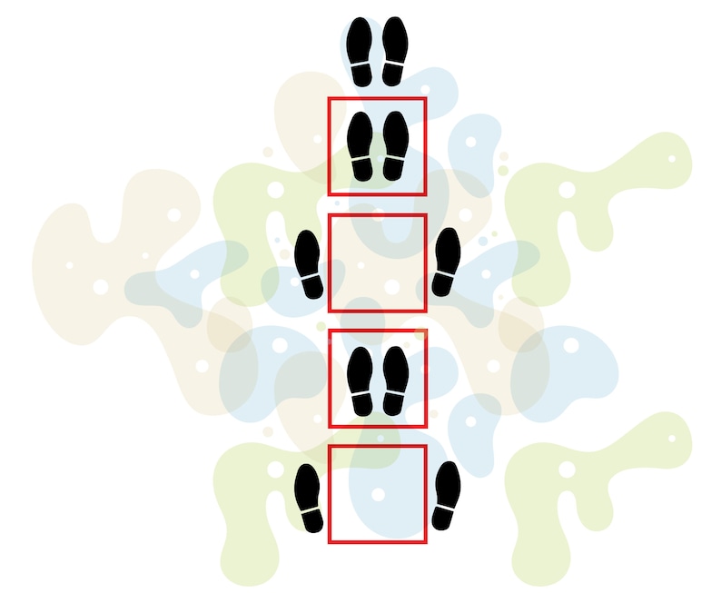 Sensory Path Svg Bundle, Hands & Feet, Hopscotch, Sensory Pathway ...