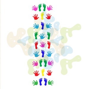 Hands & Feet Hopscotch Svg, Hands Feet Png, Sensory Pathway Svg ...