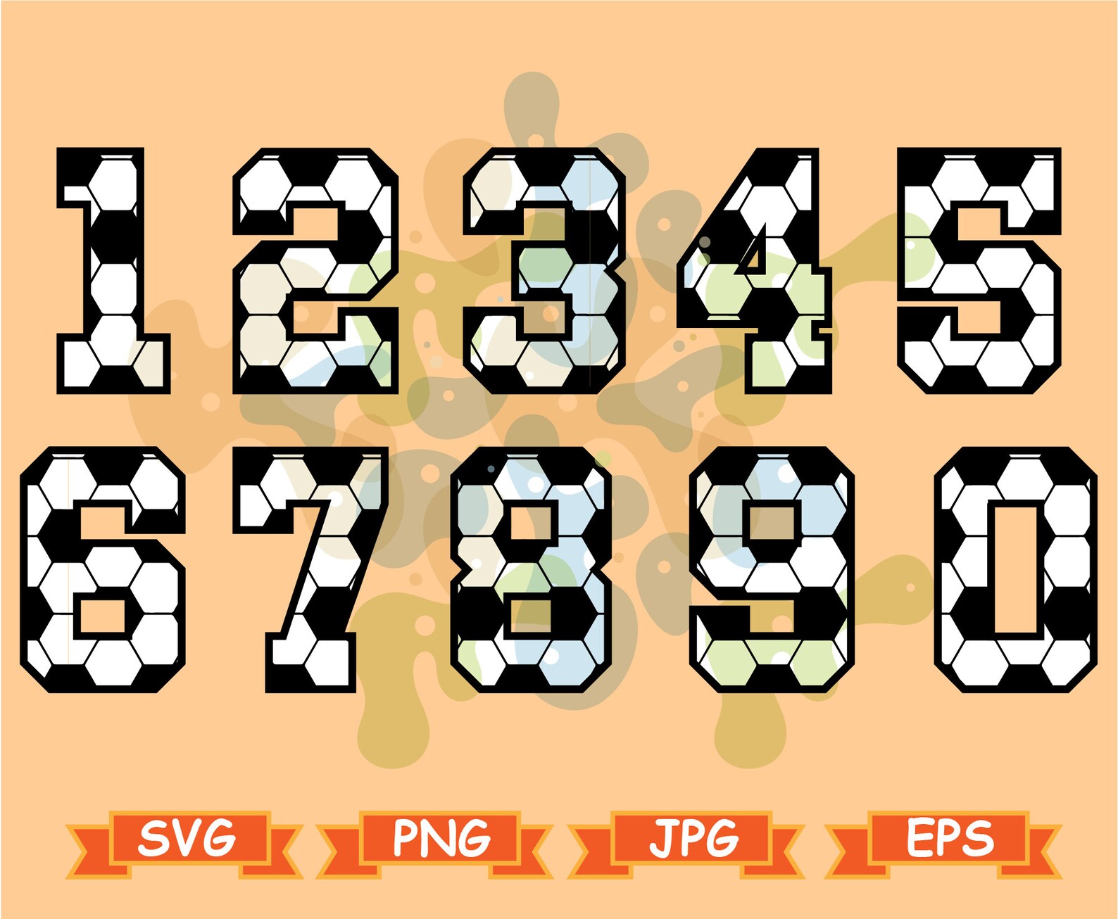 Soccer Numbers Svg, Soccer Font Alphabet, Football Font, Sports Font ...