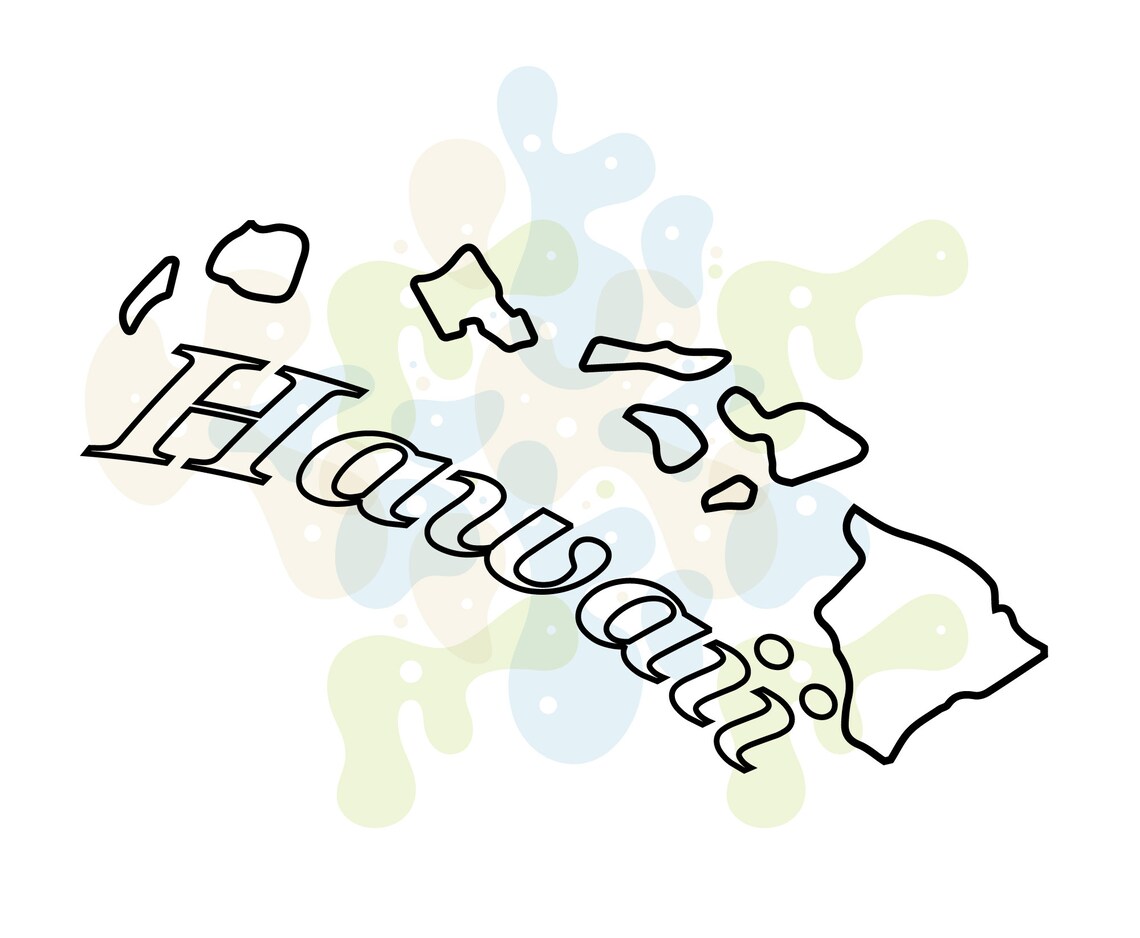Hawaii State Svg, Hawaii Svg, Hawaii Bundle Svg, Hawaii Silhouette ...