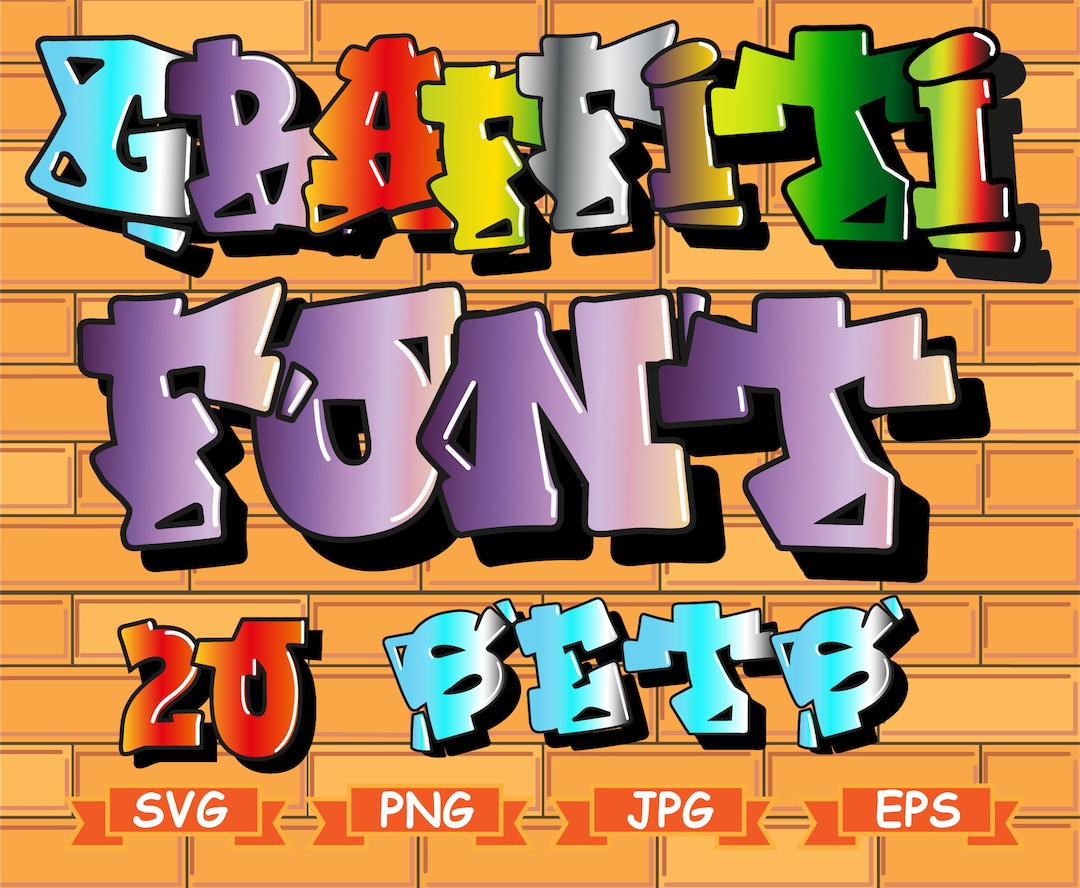 Graffiti Svg, Colorful Graffiti Alphabet, Graffiti Letters Svg, Street ...