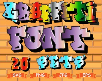 DIGITAL DOWNLOAD Graffiti Tag Alphabet PNG Lettering Graphic Vector - Etsy
