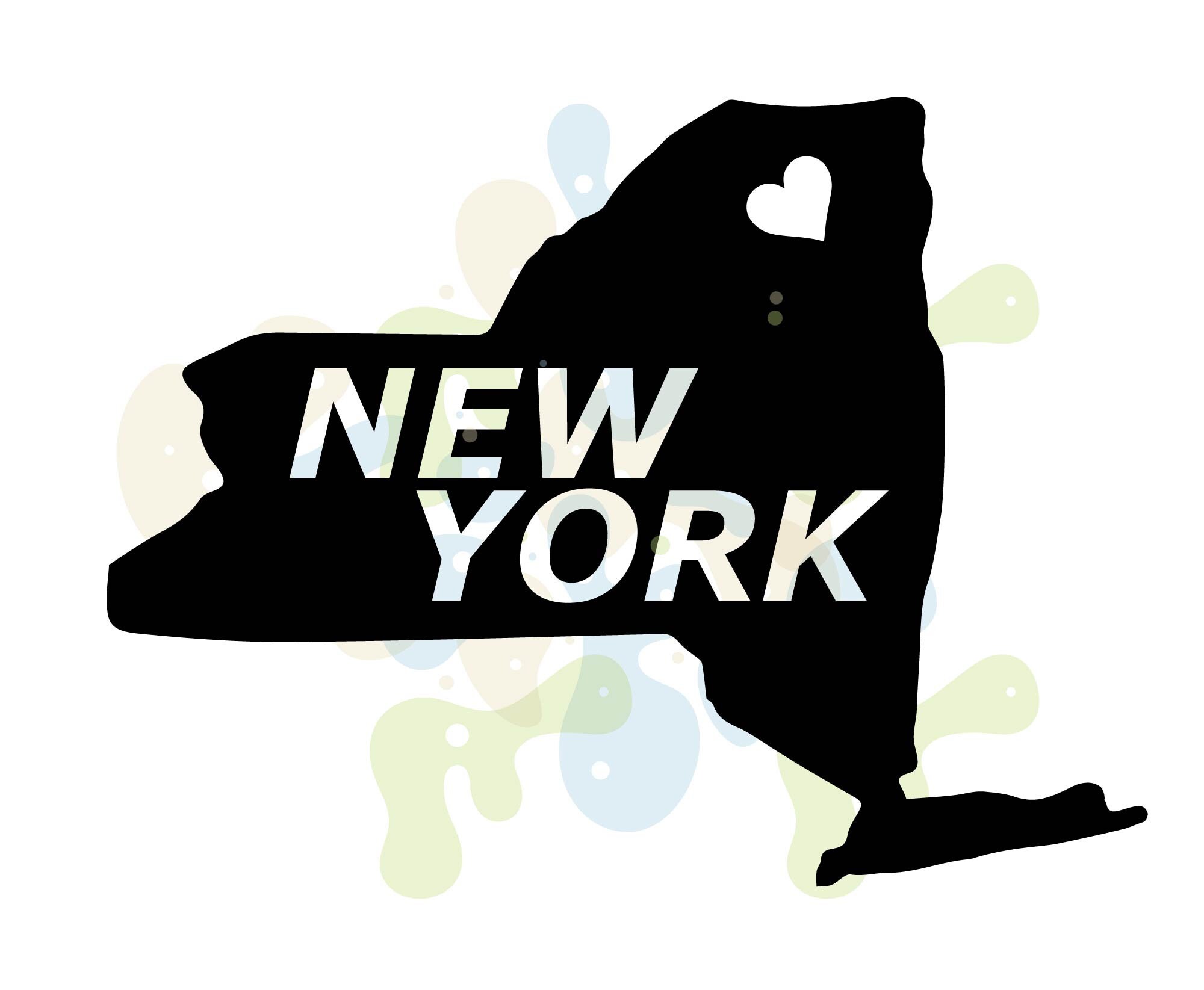 New York Svg New York State Svg New York Clipart Svg New York - Etsy
