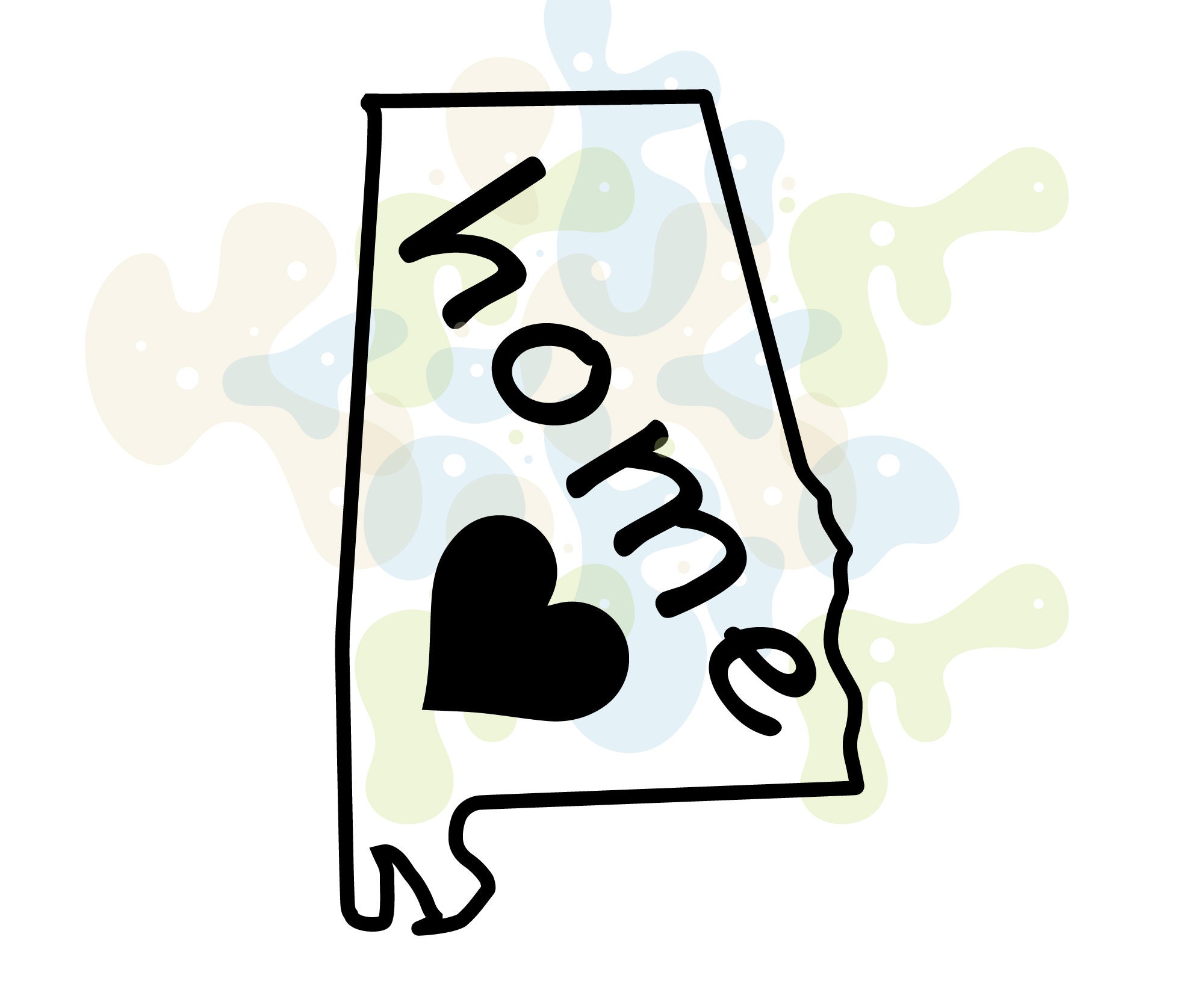 Alabama State Svg, Alabama Svg, Alabama Bundle Svg, Alabama Silhouette ...