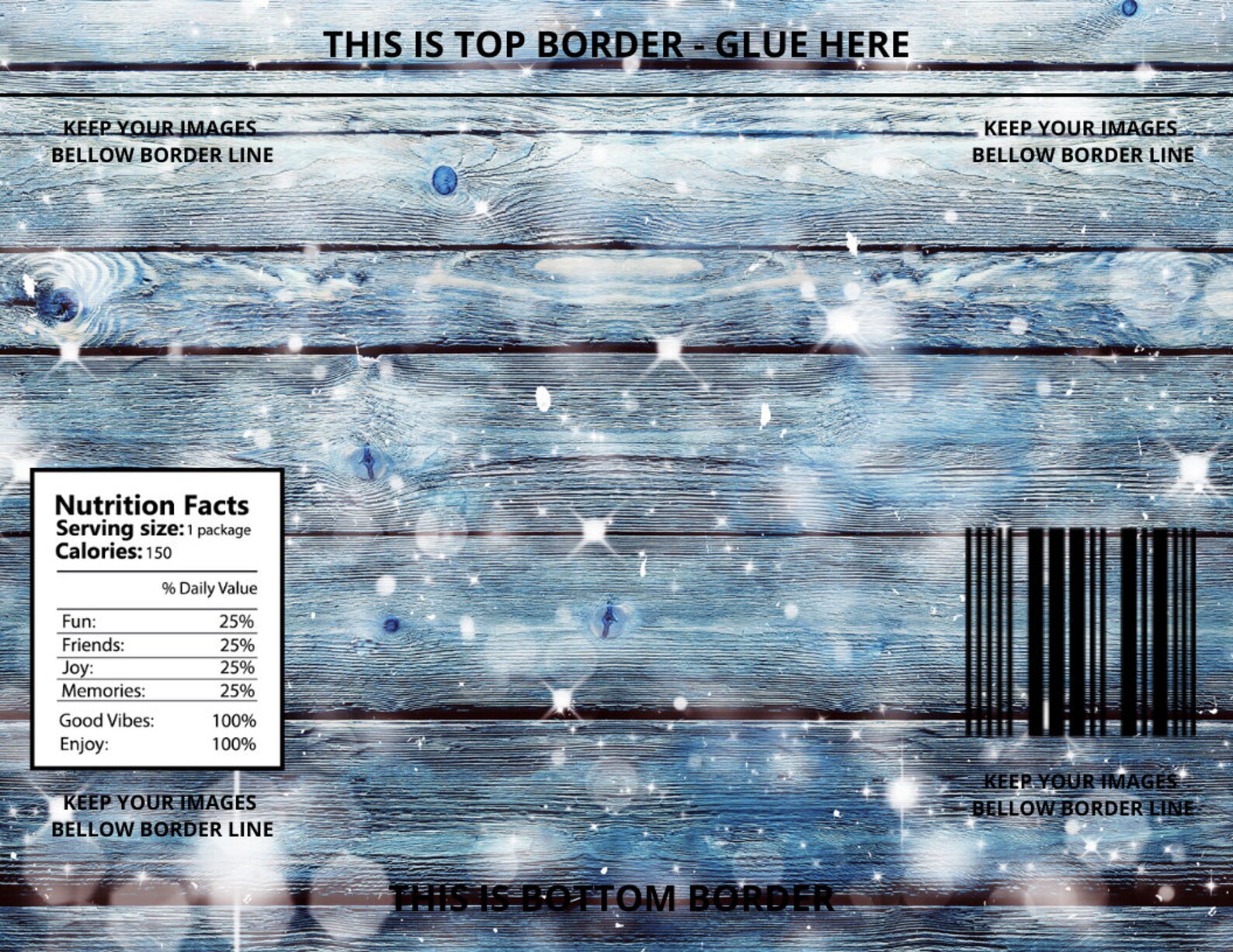 Editable Chip Bag Template, Chip Bag Template Canva Editable, Chip Bag ...