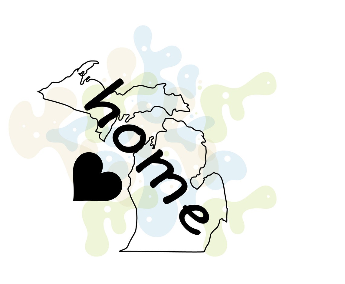 Michigan State Svg Michigan Bundle Michigan Silhouette - Etsy