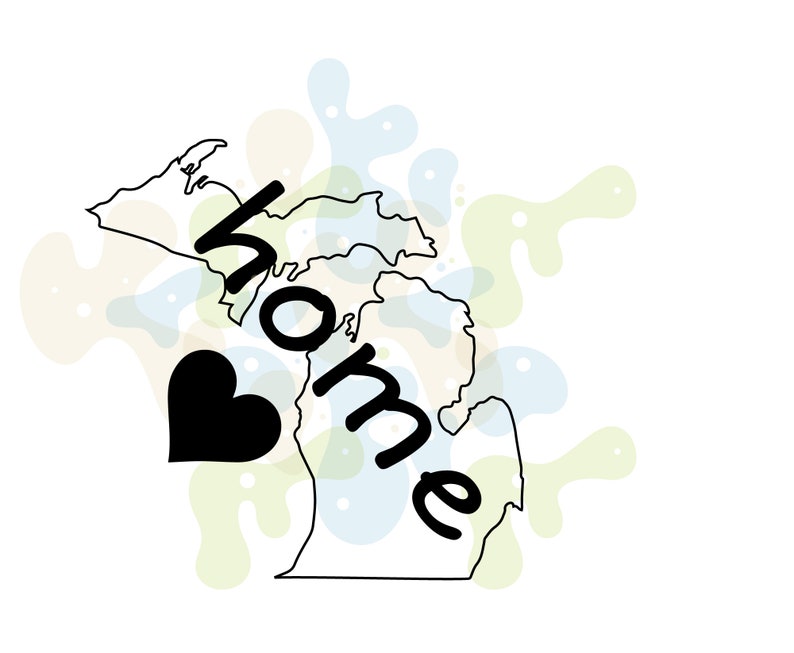 Michigan State Svg Michigan Bundle Michigan Silhouette - Etsy
