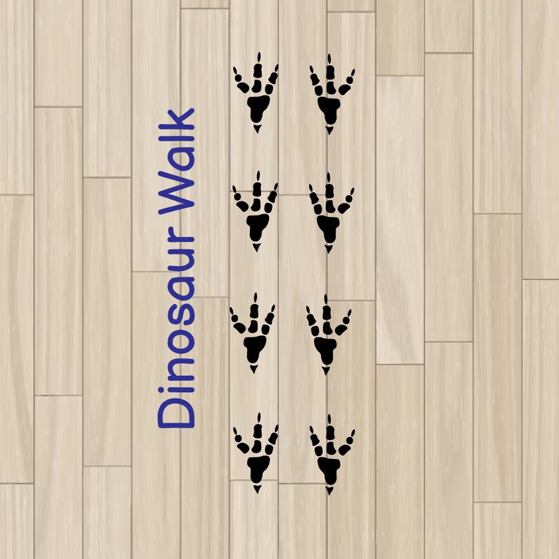 Dinosaur Walk Svg, Sensory Path Svg Bundle, Sensory Pathway, Sensory ...