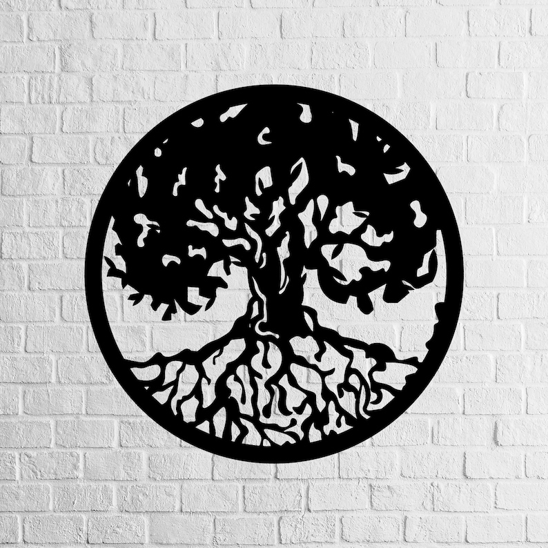 Tree of Life DXF, Tree of Life Svg, Scaled DXF File, Wall Art File ...