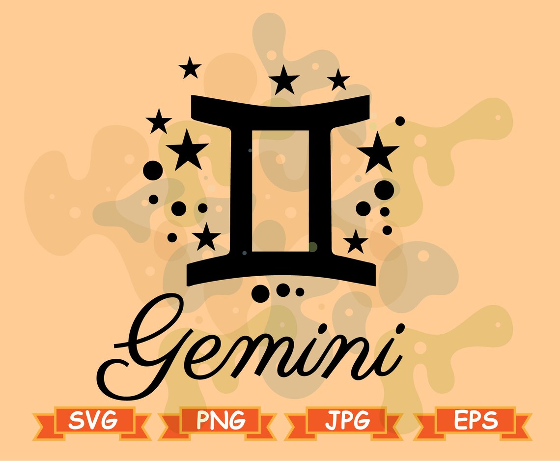 Gemini Zodiac Svg Gemini Sign Svg Zodiac Sign Svg Gemini Horoscope Svg ...