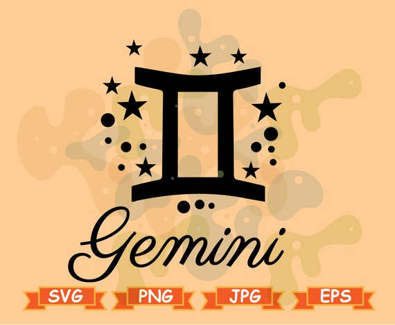 Gemini Zodiac Svg Gemini Sign Svg Zodiac Sign Svg Gemini - Etsy
