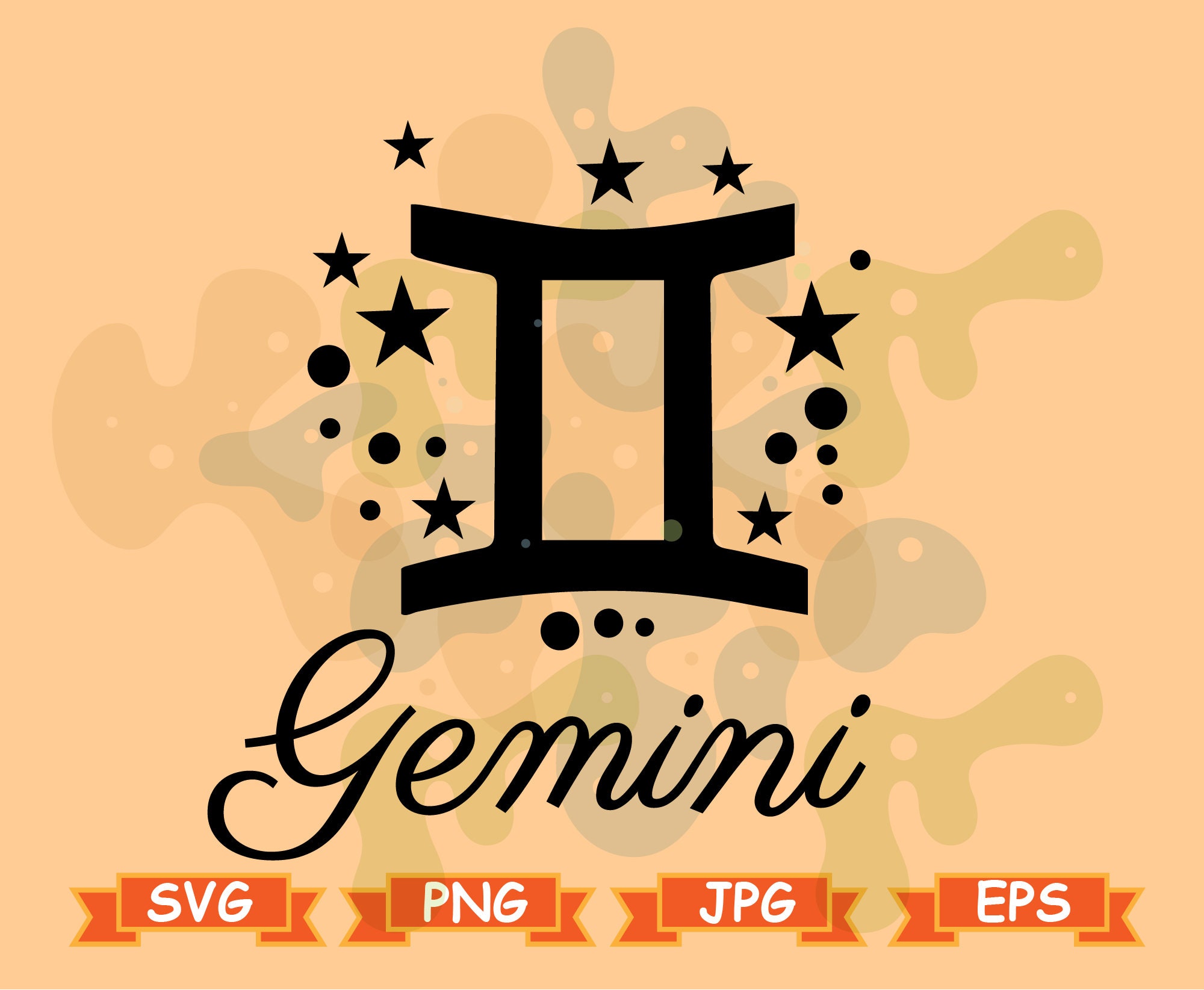 Gemini Zodiac Svg Gemini Sign Svg Zodiac Sign Svg Gemini Horoscope Svg ...