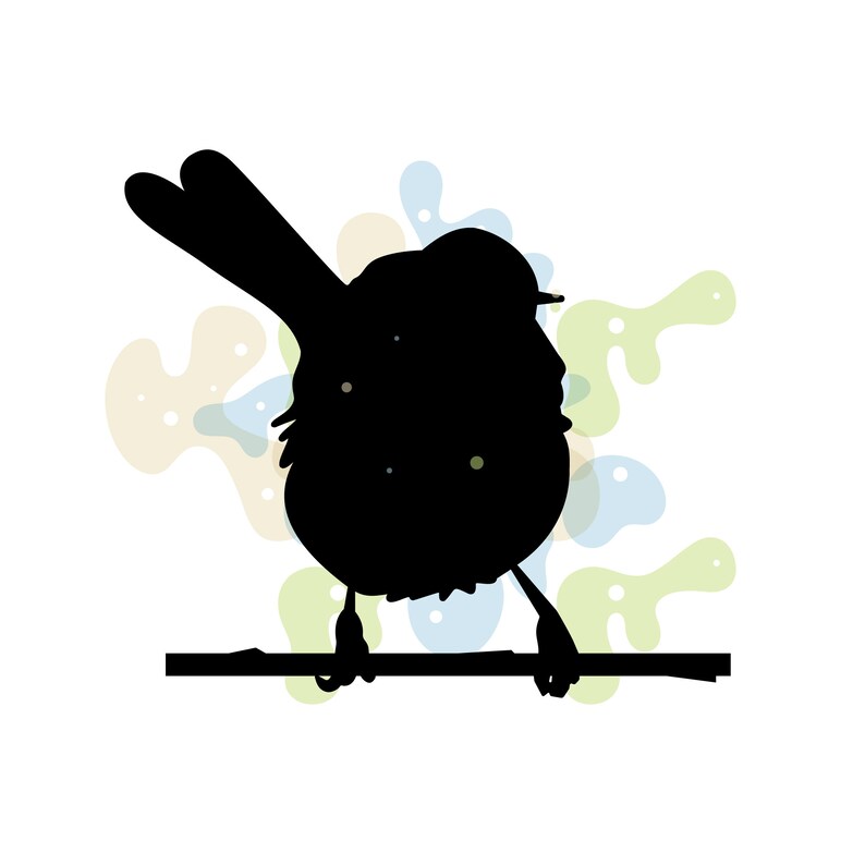 Blue Wren Svg Files for Cricut, Australian Bird on Branch Vector for ...