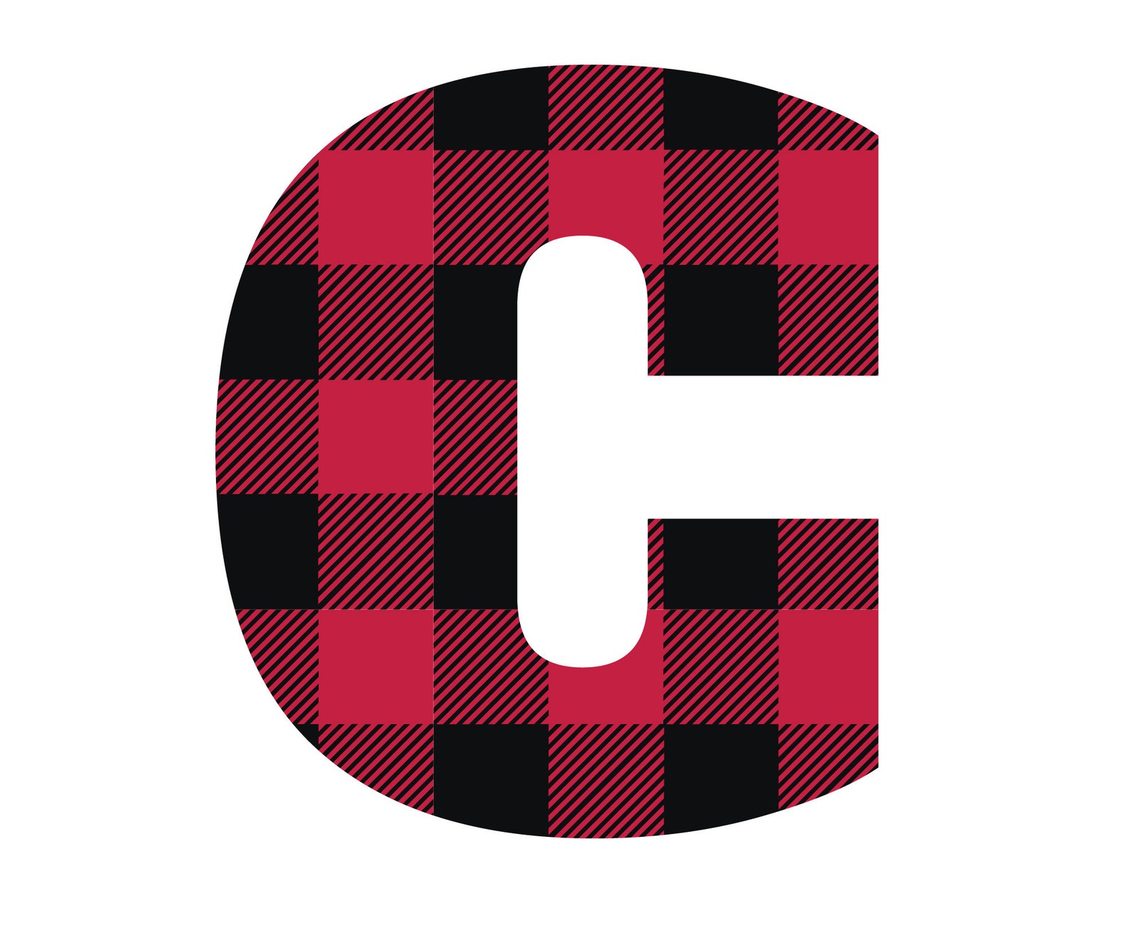 Buffalo Plaid Alphabet SVG Buffalo Plaid SVG Font Plaid Alphabet SVG ...