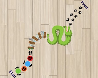 Sensory Path SVG Instant Download, Hopscotch Sensory Pathway, Cricut ...