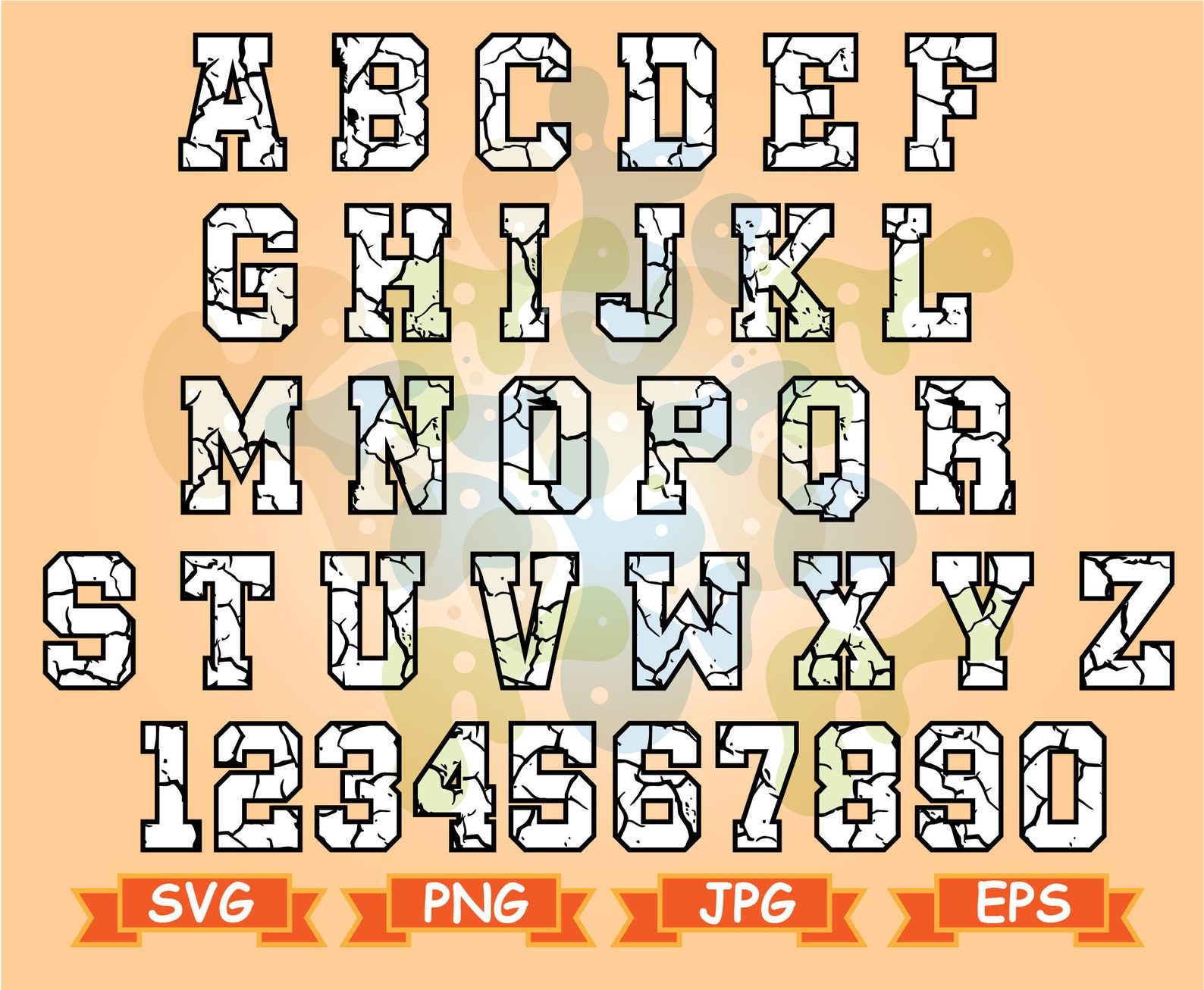 Distressed Font Svg Grunge Font Svg Distressed Letters Svg Distressed ...