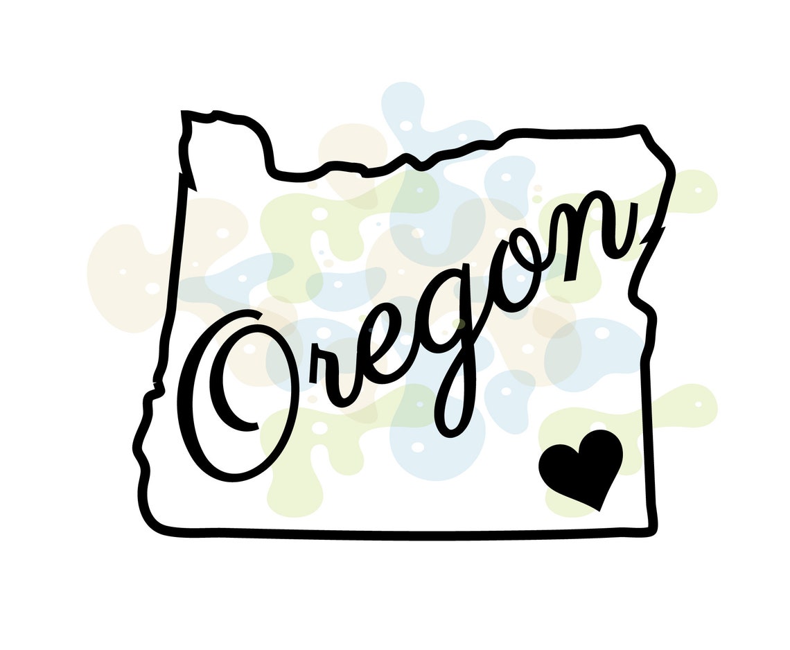 Oregon State Svg Oregon Svg Oregon Silhouette Svg Oregon - Etsy