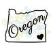 Oregon State Svg Oregon Svg Oregon Silhouette Svg Oregon - Etsy