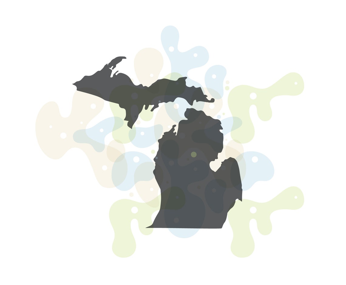 Michigan State Svg Michigan Bundle Michigan Silhouette - Etsy
