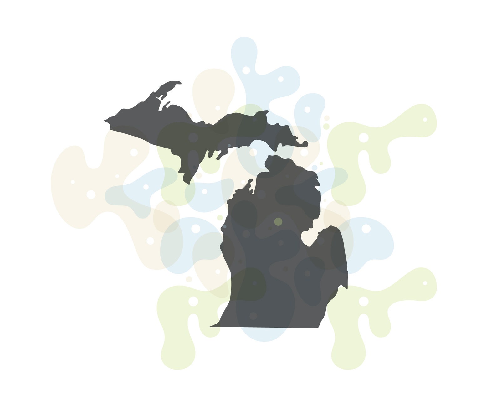 Michigan State Svg Michigan Bundle Michigan Silhouette - Etsy