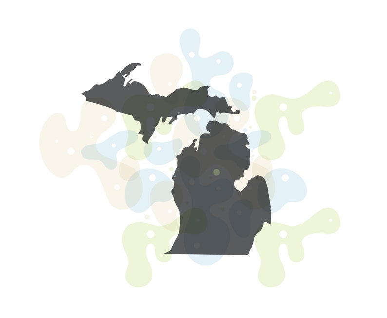 Michigan State Svg Michigan Bundle Michigan Silhouette - Etsy