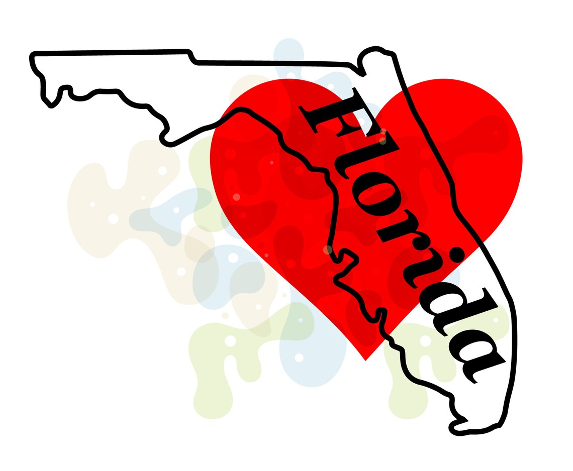 Florida State Svg Florida Svg Florida Silhouette Svg Florida - Etsy