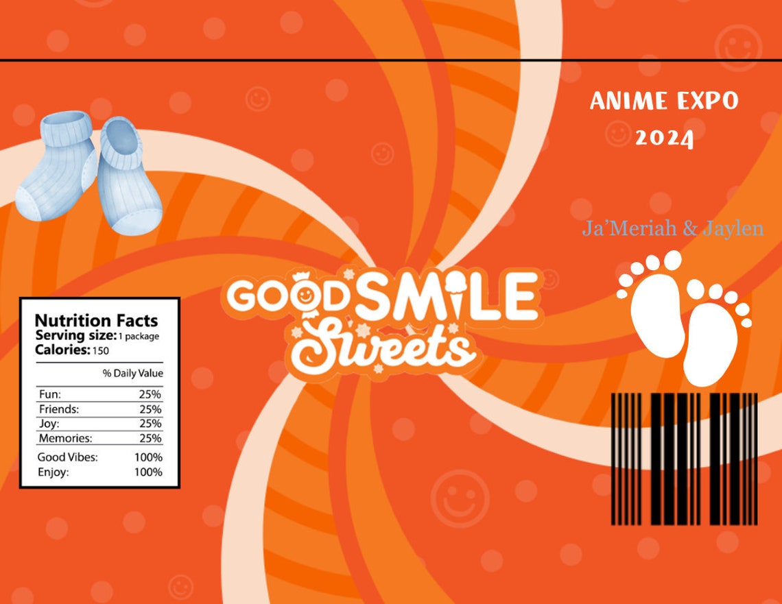 Editable Chip Bag Template, Chip Bag Template Canva Editable, Chip Bag ...