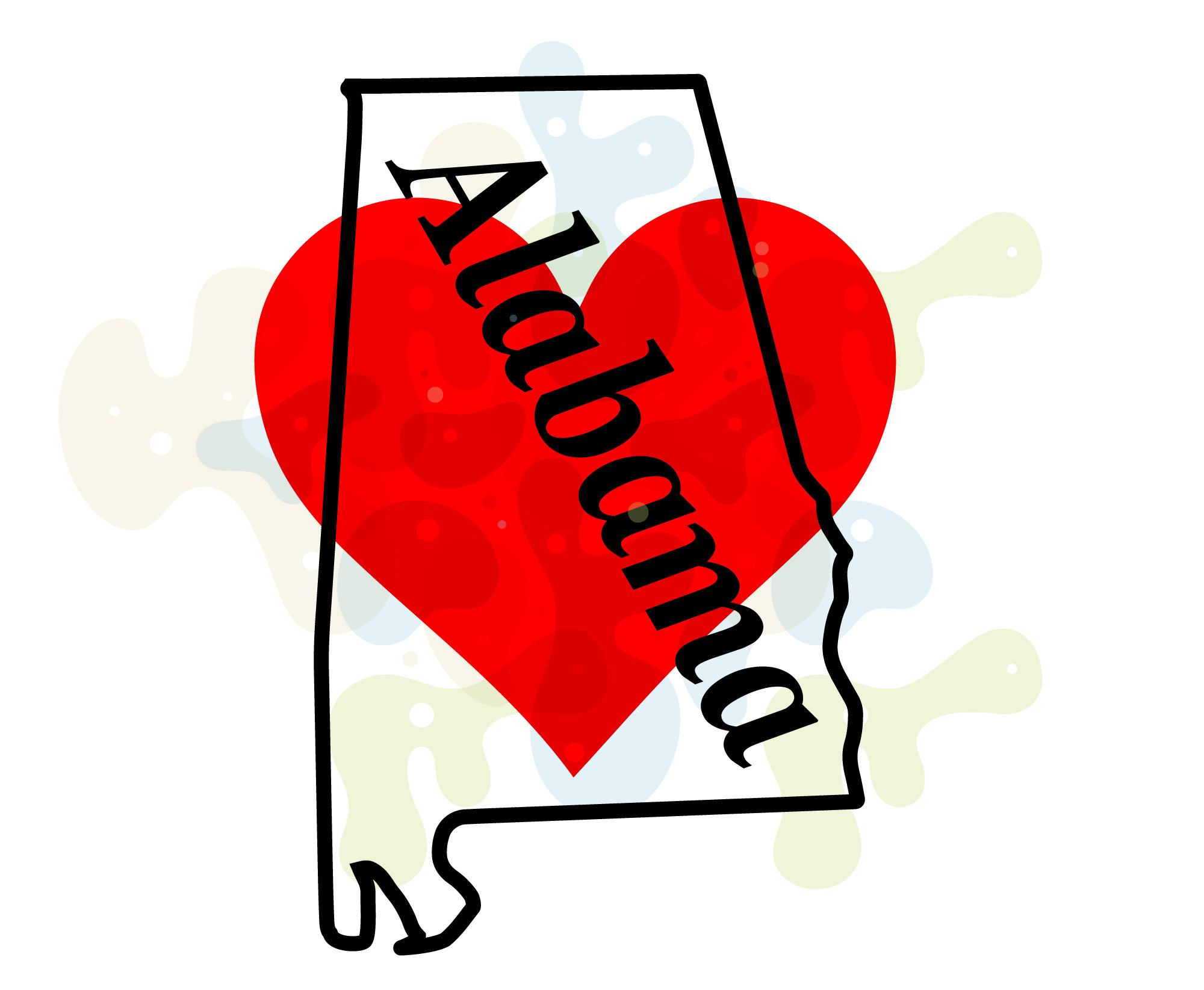 Alabama State Svg, Alabama Svg, Alabama Bundle Svg, Alabama Silhouette ...