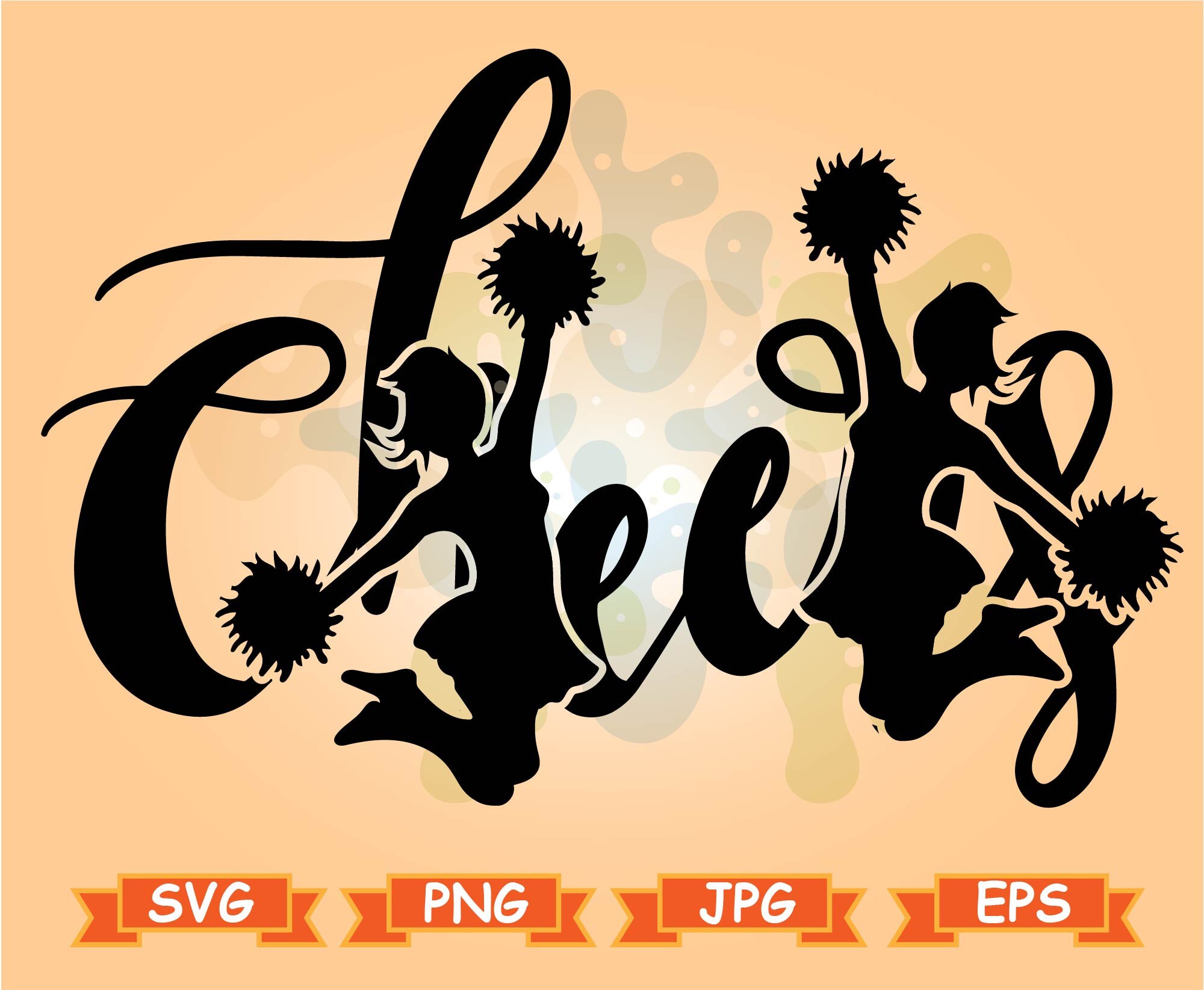 Cheerleader Svg Designs, Cheerleader Clipart, Cheer Svg Files, Shirt ...