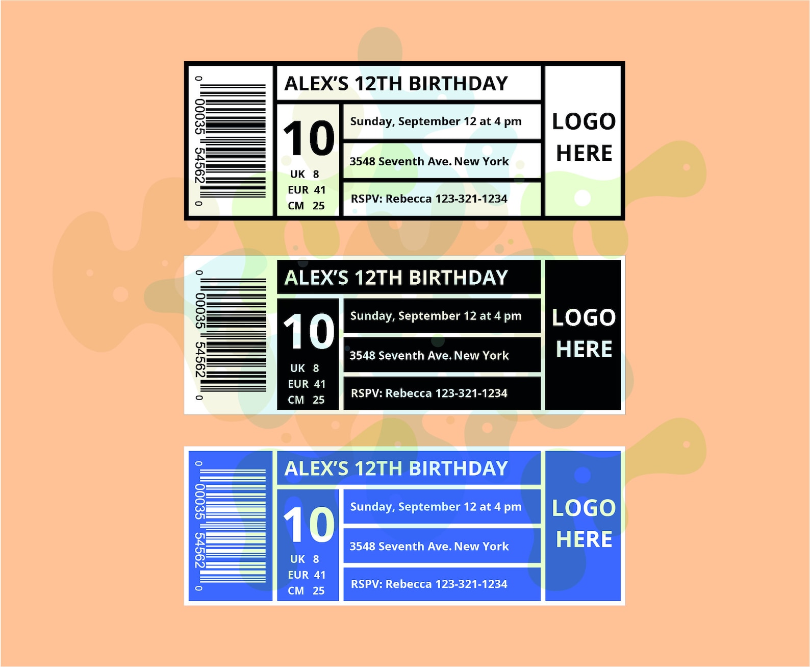 Editable Shoe Box Label Template, PDF, Printable, Shoe Box Label PDF ...