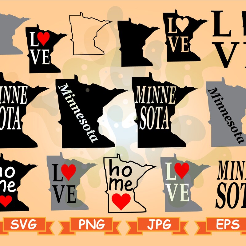 Minnesota State Svg - Etsy