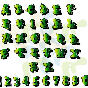 Graffiti Svg, Colorful Graffiti Alphabet, Graffiti Letters Svg, Street ...